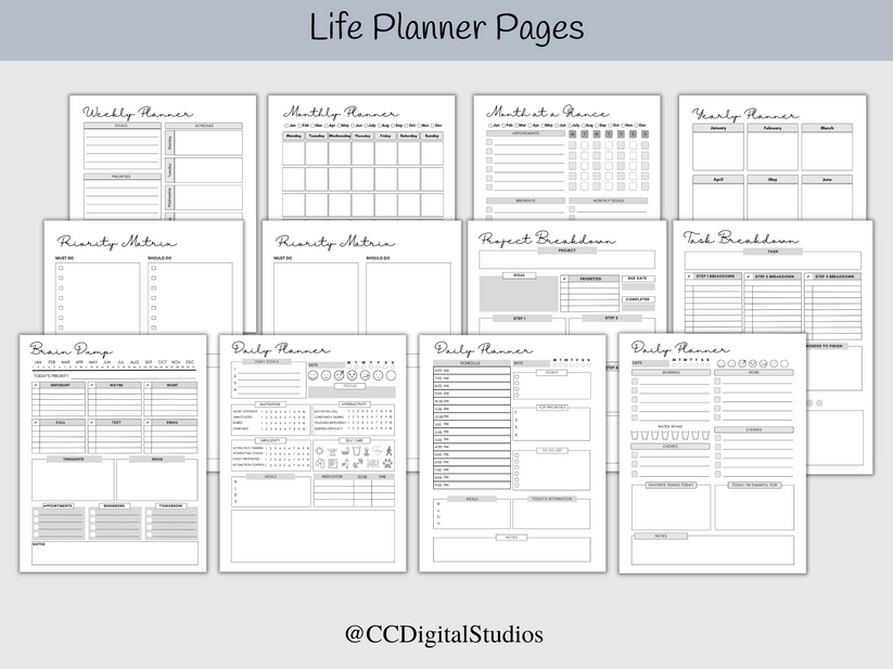 ADHD Student Planner – CCDigitalStudios