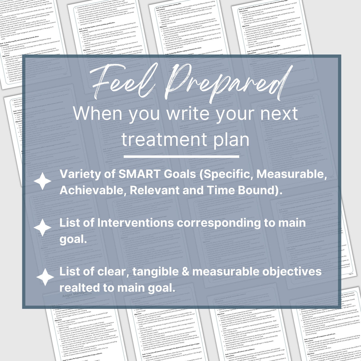 Anger Management Treatment Plan Therapy Tool: Goals, Objectives, Inter ...