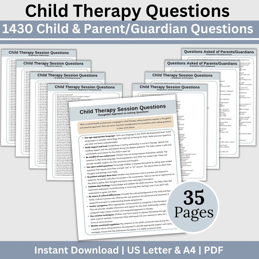 Child Therapy Questions: Explore 1,430 Therapy Questions – CCDigitalStudios
