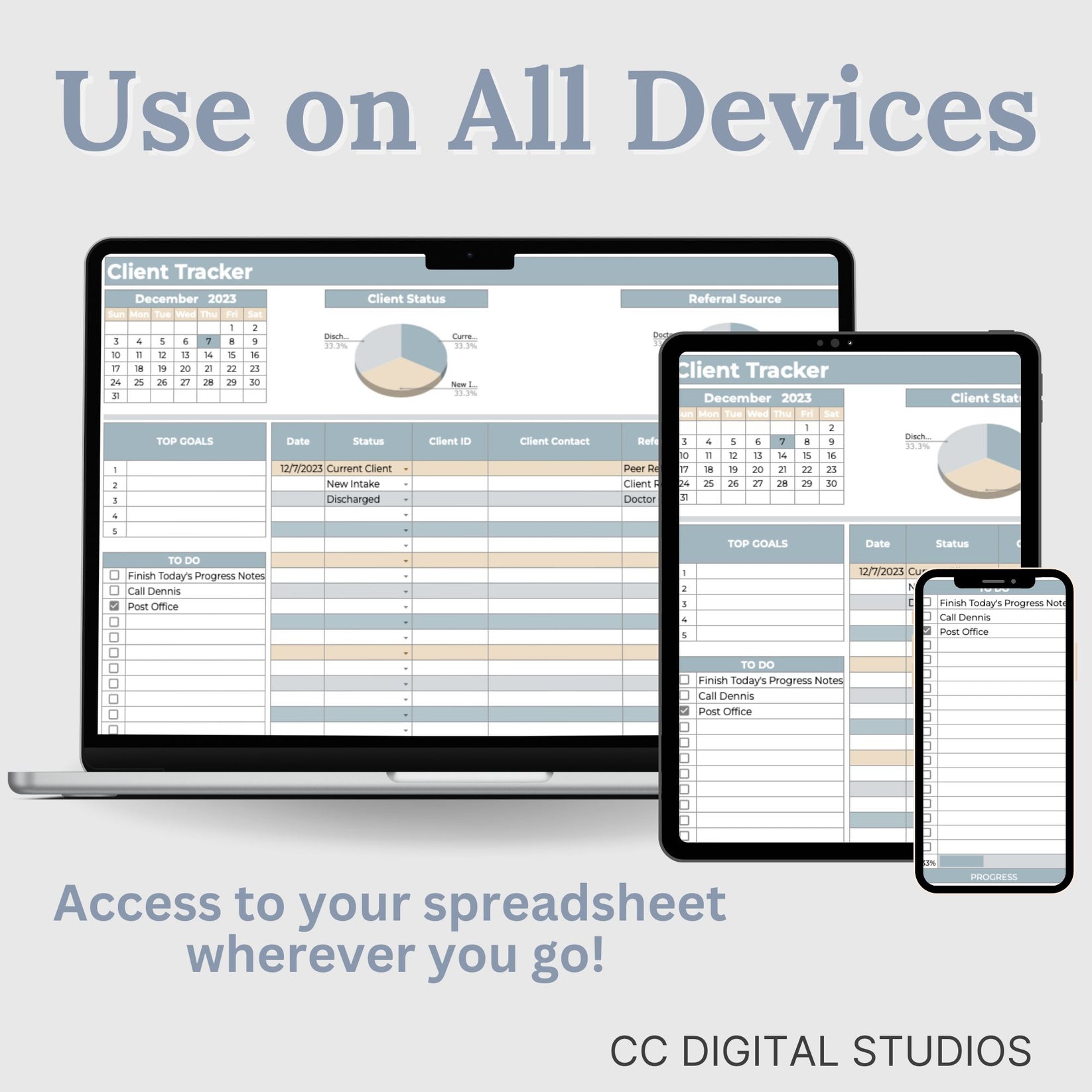 Client Tracker for Google Sheets: Manage Therapy Caseload Efficiently ...