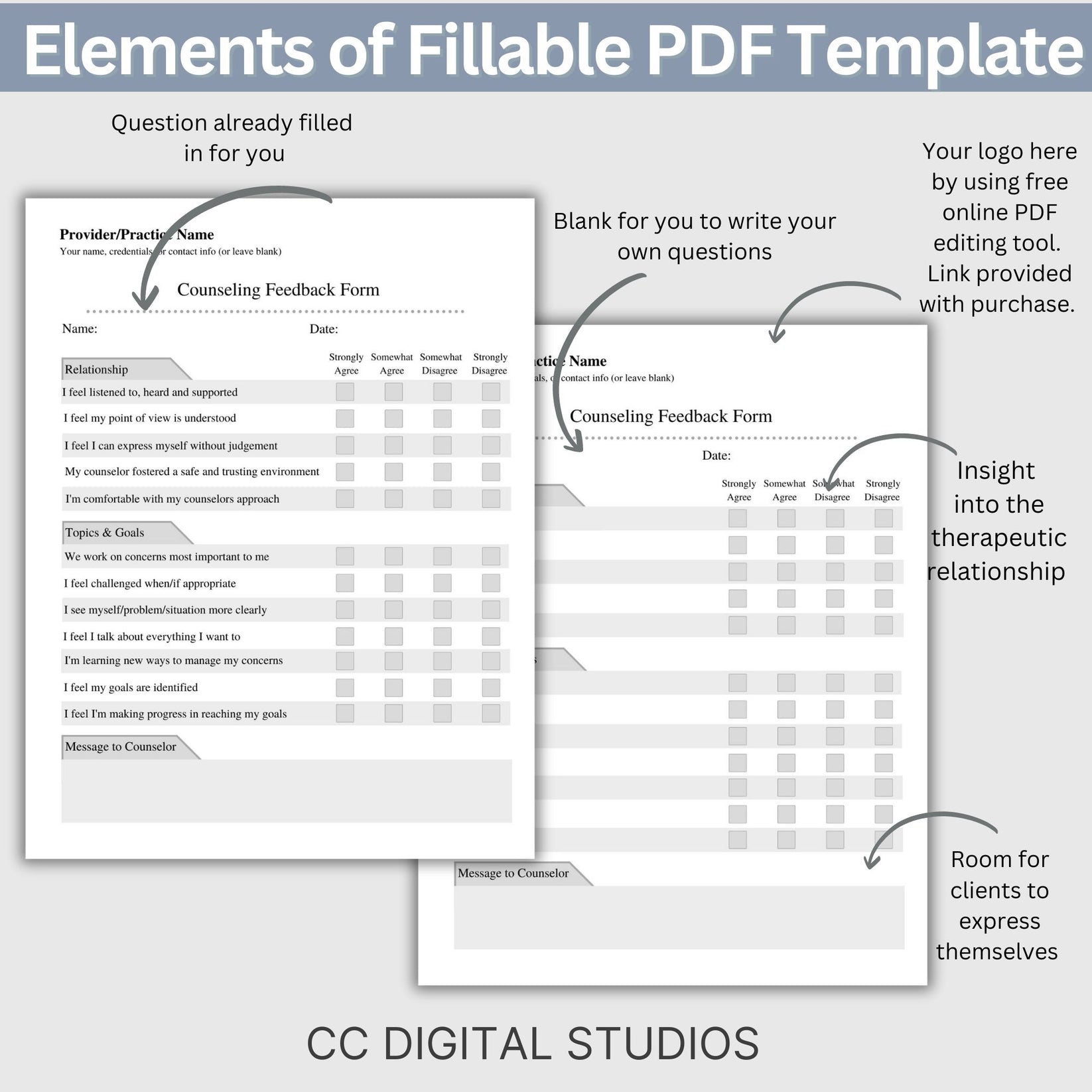Client Feedback Form: Improve Counseling Effectiveness – CCDigitalStudios