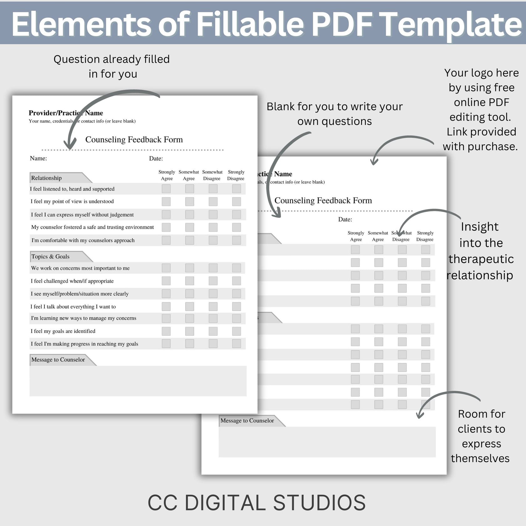 Client Feedback Form: Improve Counseling Effectiveness – CCDigitalStudios