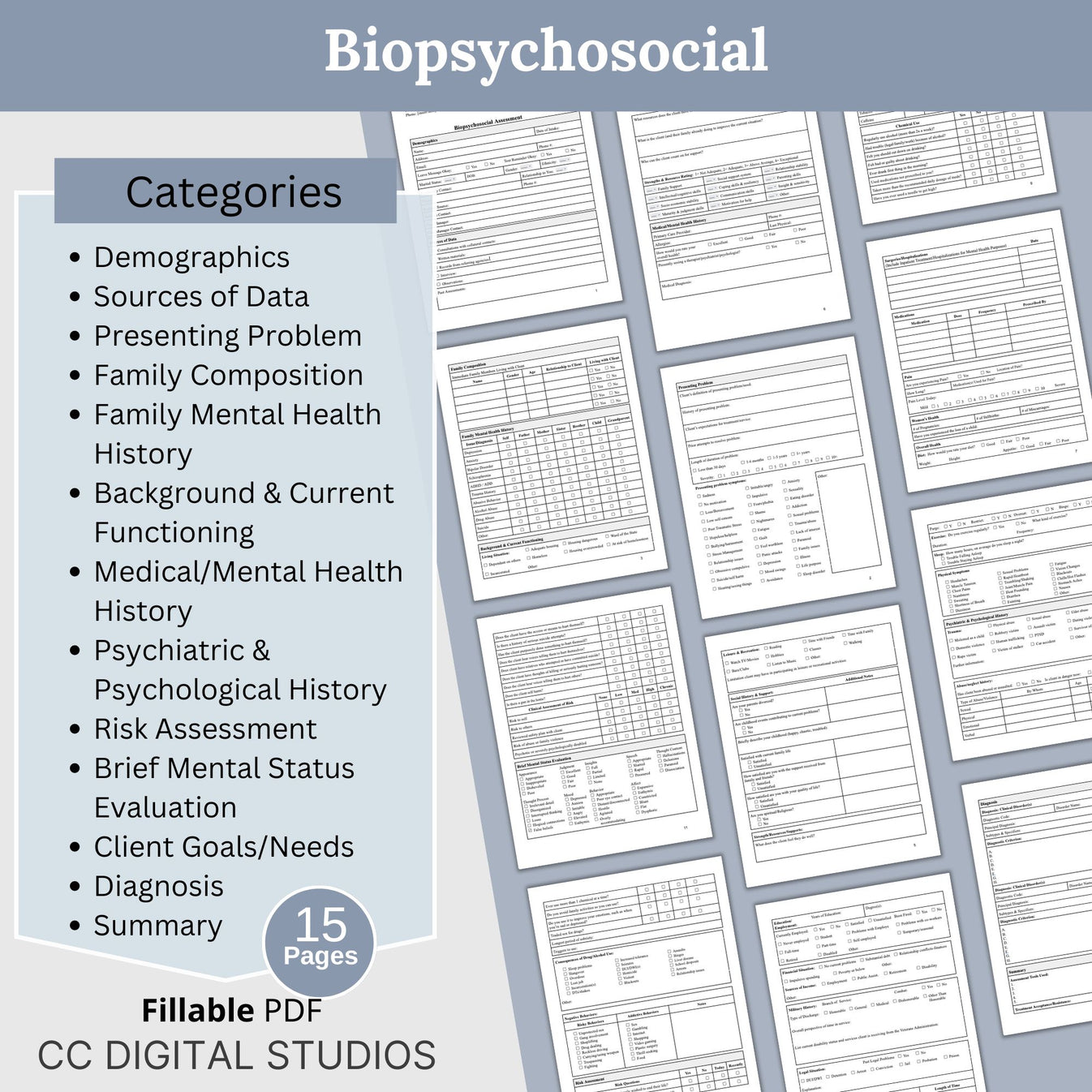 Counseling Forms Mental Health Practice Bundle: Streamline Clinical Pr ...