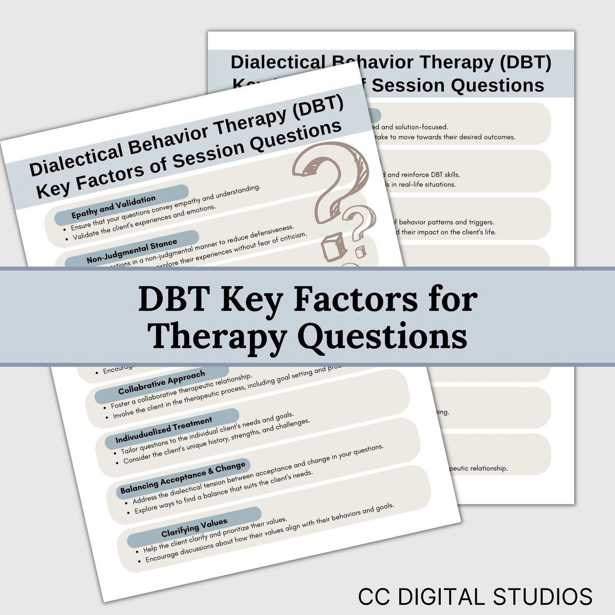 DBT Therapy Questions: 450 DBT Skills Question to Enhance Therapy Sess ...