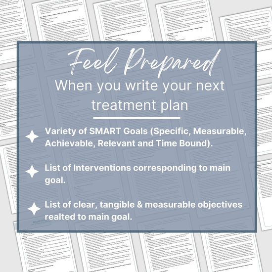 Depression Treatment Plan Therapy Tool: Goals, Objectives, Interventio ...