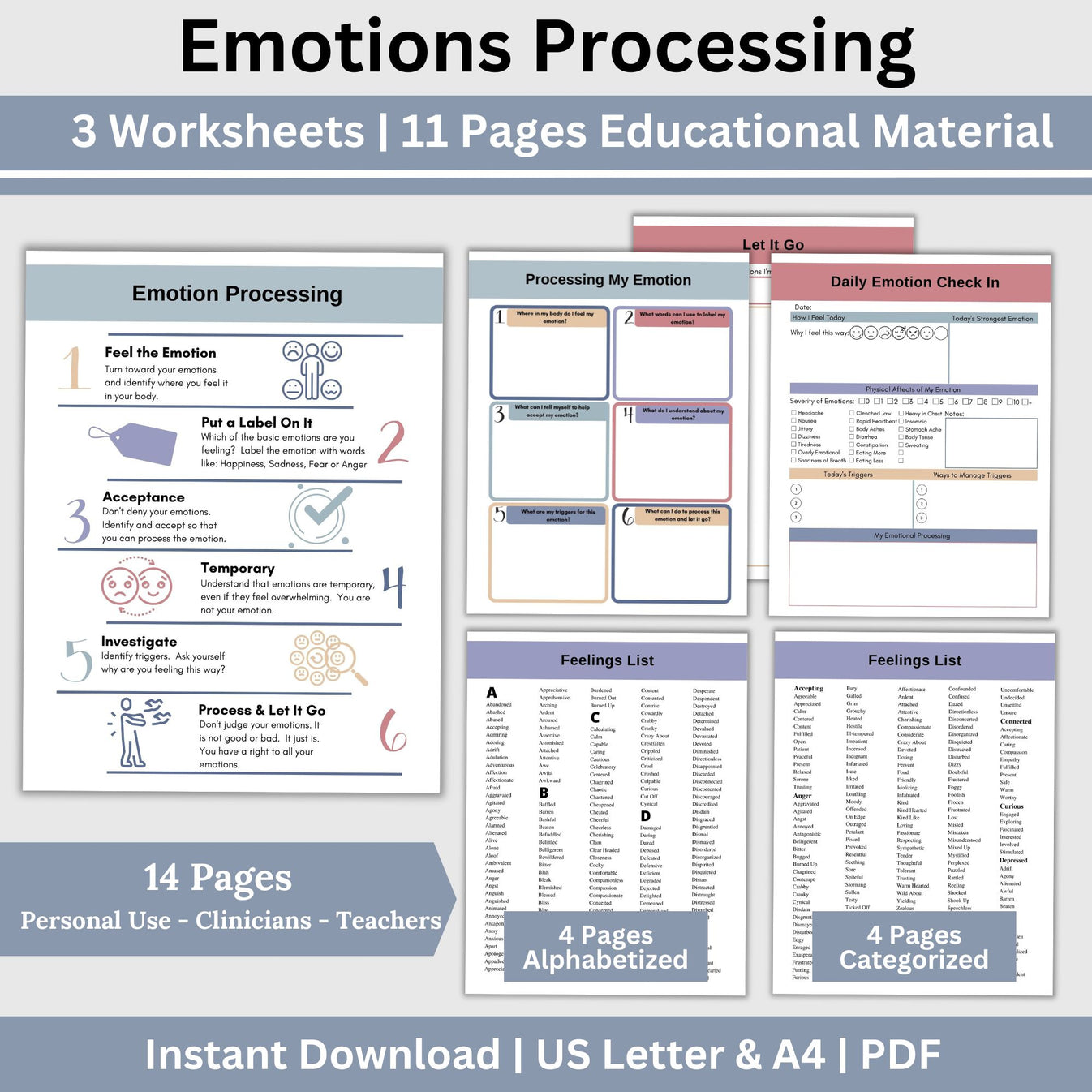 Emotion Processing Worksheets, Feelings Wheel, Emotion Wheel, Therapy ...