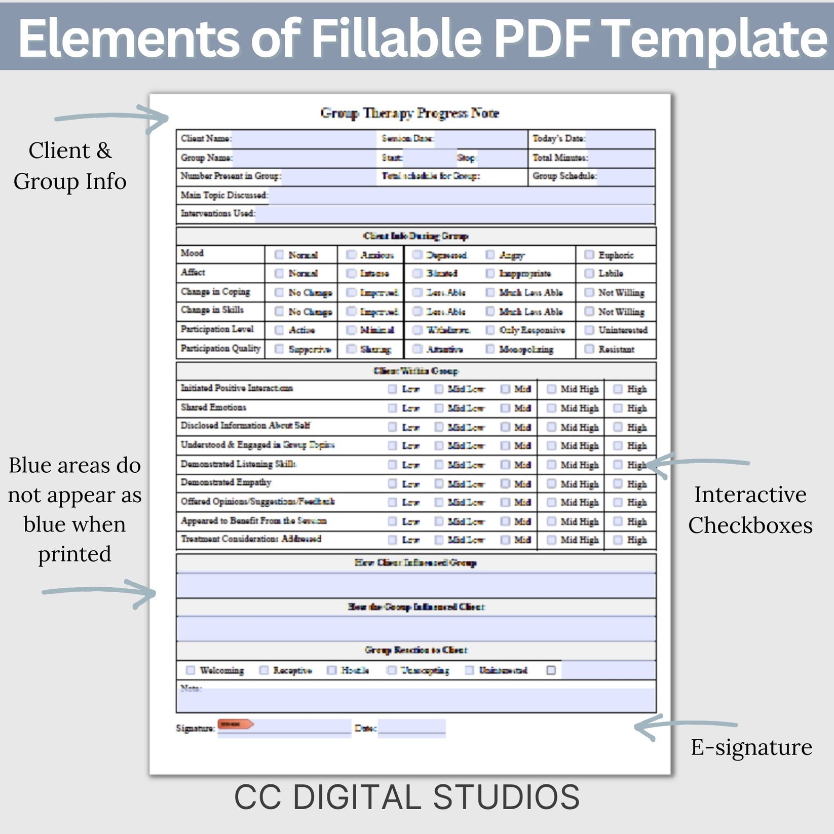 Group Therapy Progress Note Template: Streamlined Therapy Notes ...