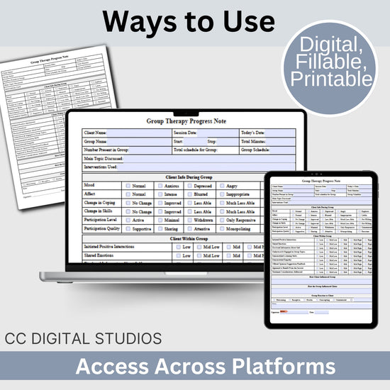 Group Therapy Progress Note Template: Streamlined Therapy Notes ...