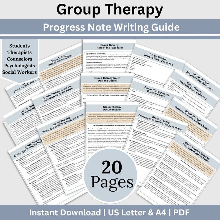 Group Therapy Documentation Guide: Streamline Progress Note Writing ...
