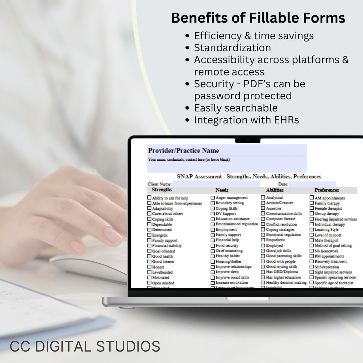 Needs Assessment (SNAP) Forms for Social Workers and Counselors ...