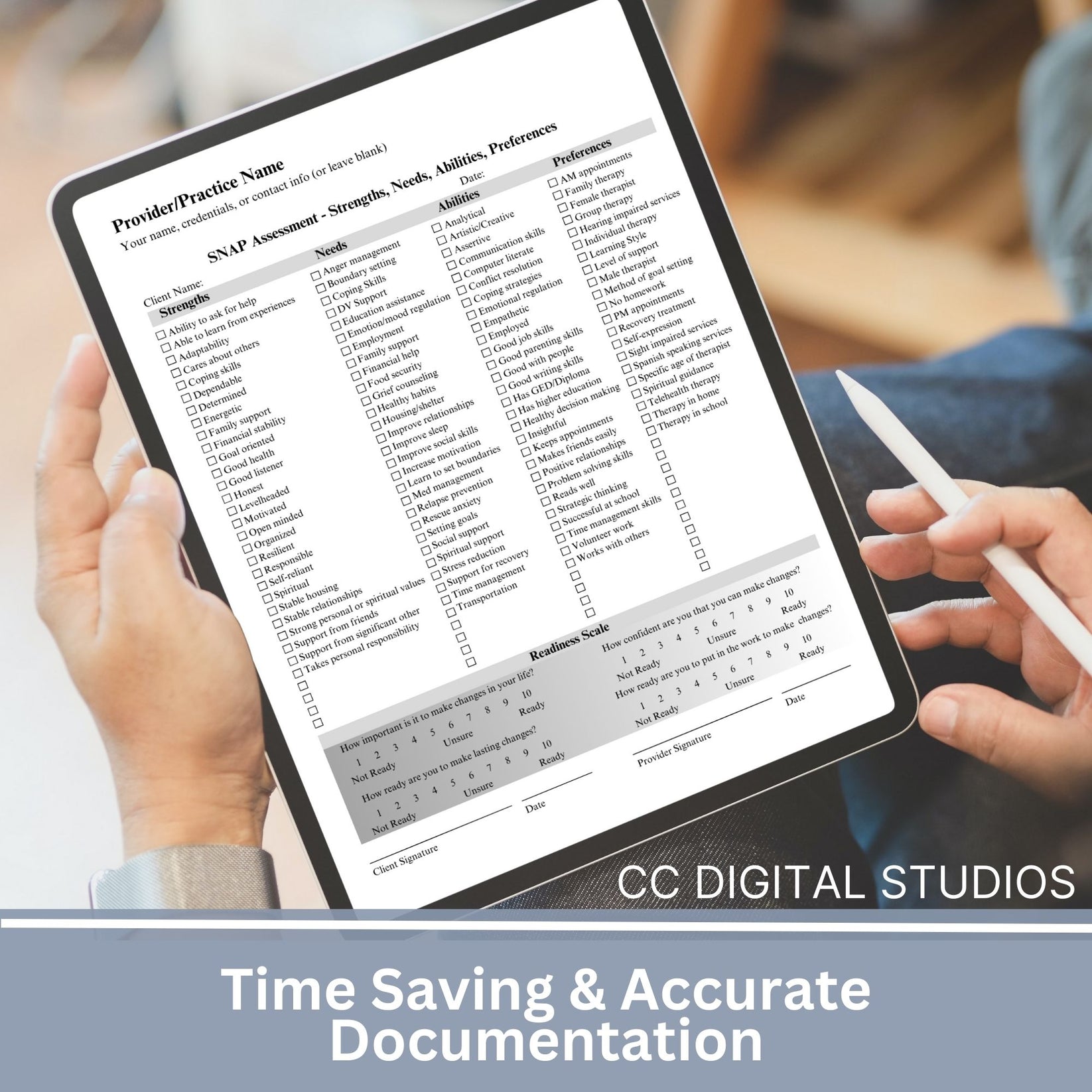 Needs Assessment (SNAP) Forms for Social Workers and Counselors ...