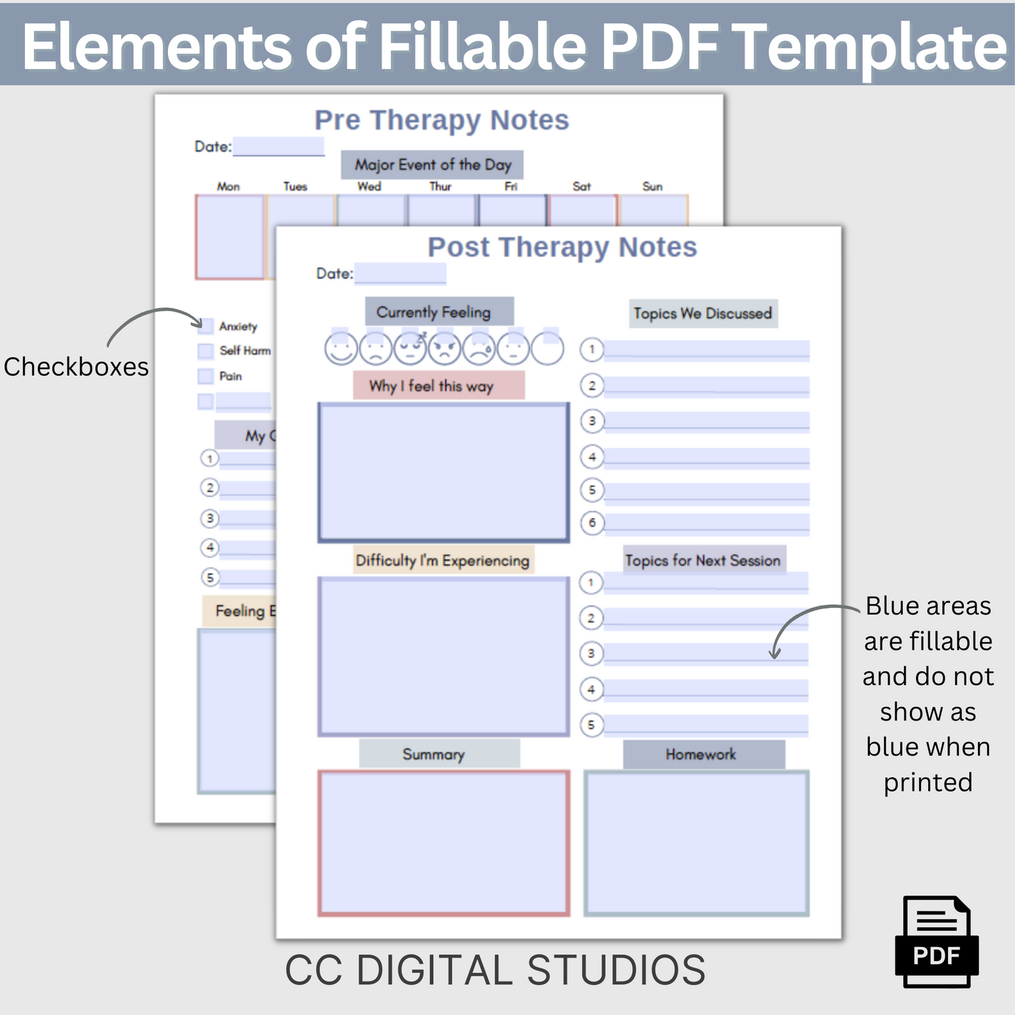 Pre and Post Therapy Notes: Enhance Your Therapy Journey – CCDigitalStudios