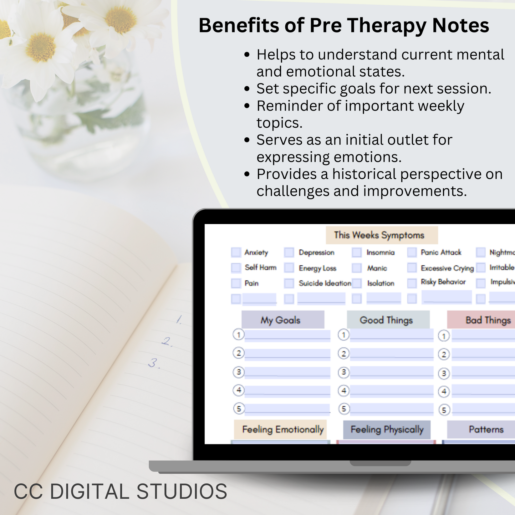 Pre and Post Therapy Notes: Enhance Your Therapy Journey – CCDigitalStudios