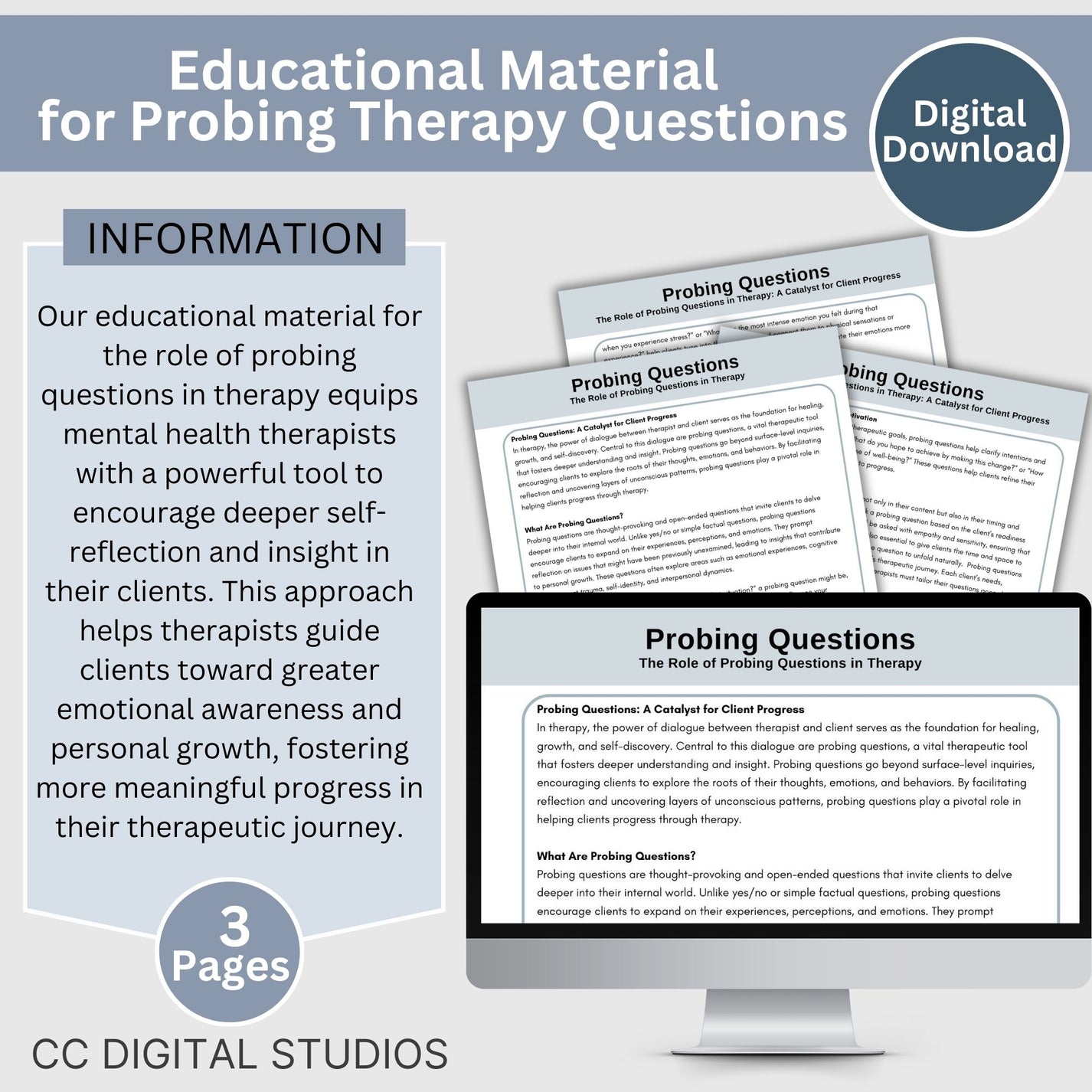 Probing Therapy Questions: Open-Ended Questions & Conversation Starter ...