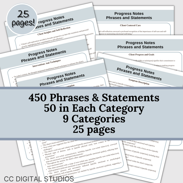 Progress Note Guide: Streamline Your Note Writing with Prompts, Exampl ...