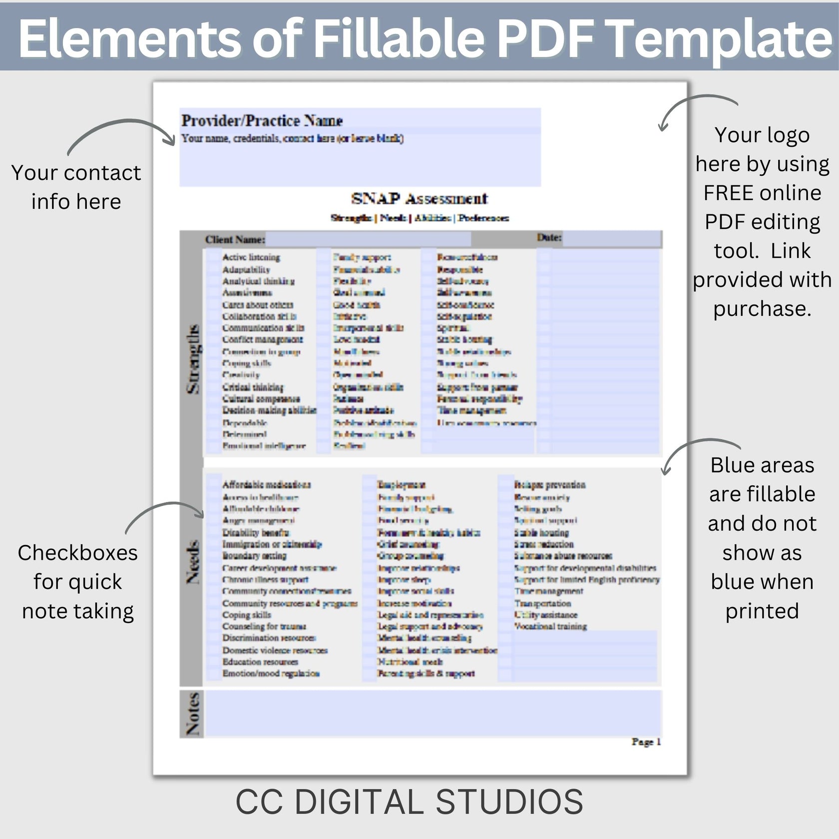 SNAP Assessment: Identify Strengths, Needs, Abilities, and Preferences ...
