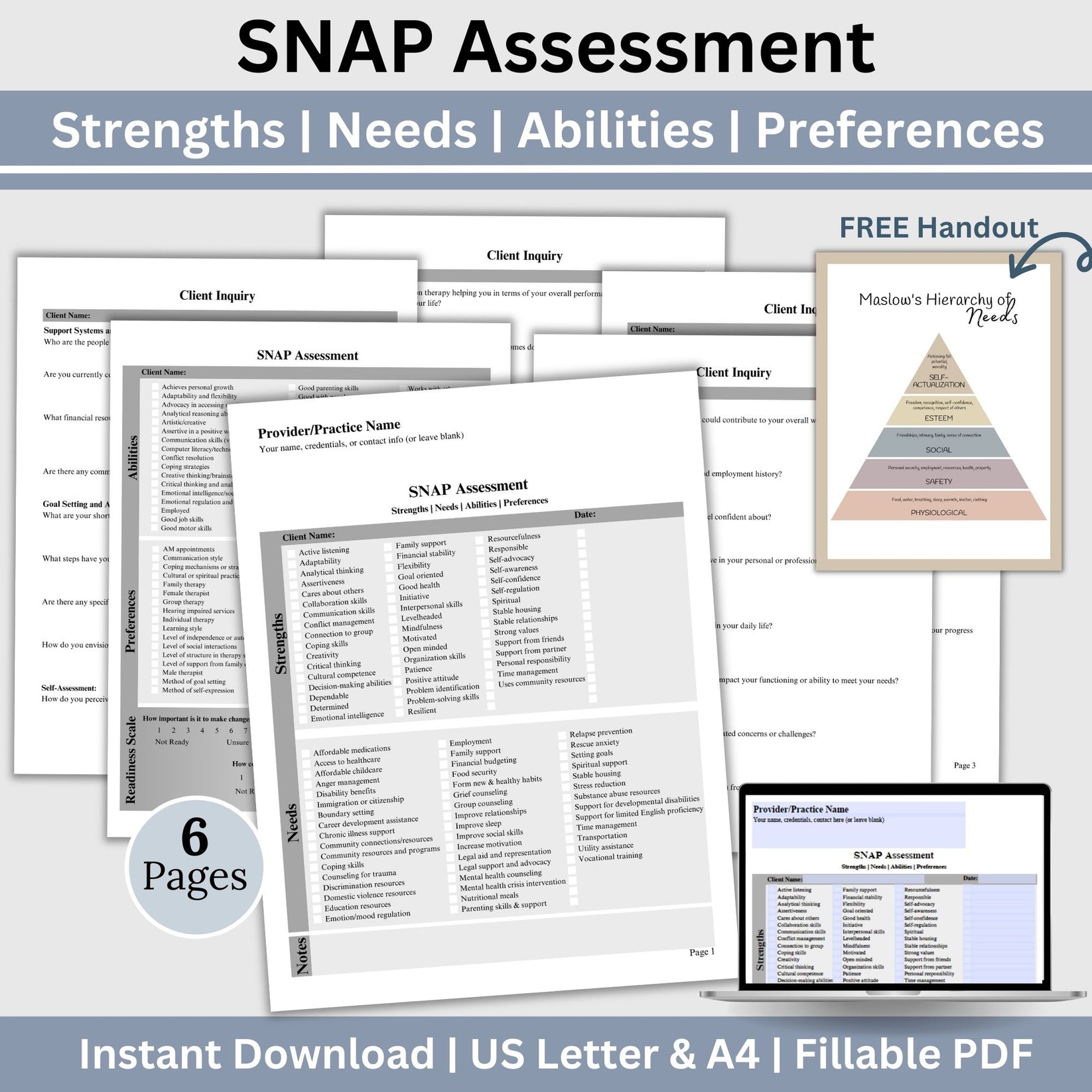SNAP Assessment: Identify Strengths, Needs, Abilities, and Preferences ...