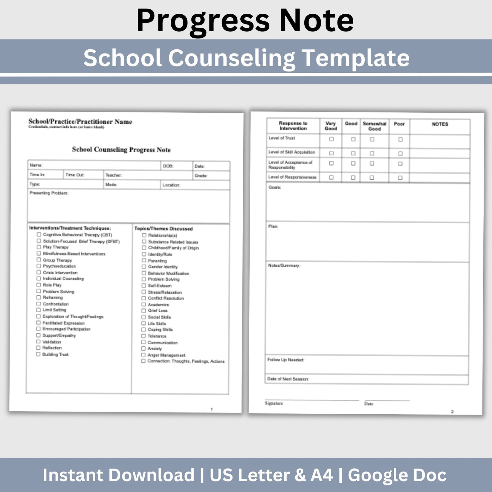 Progress Note for School Counselors: Streamline Student Evaluations – CCDigitalStudios