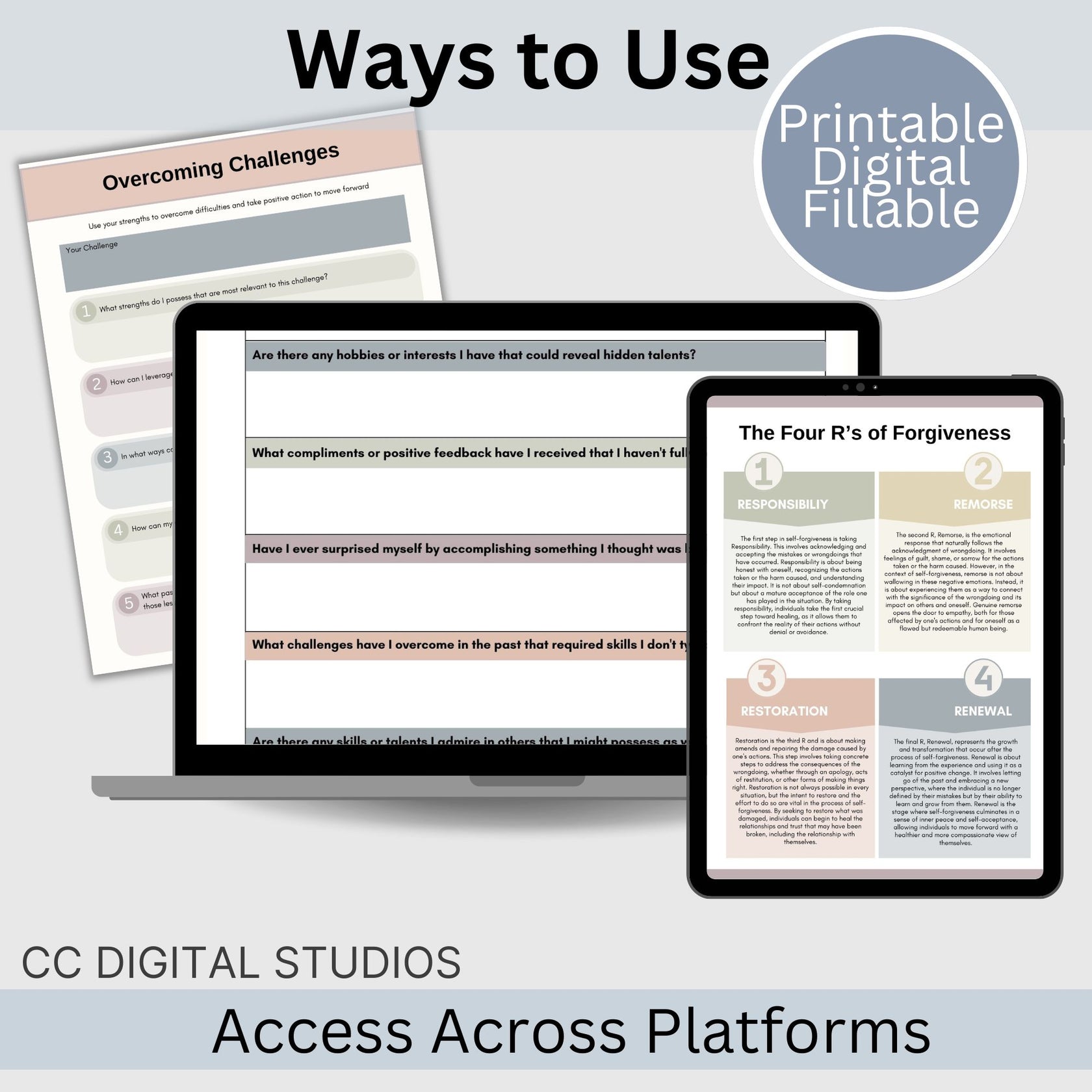 Self Worth Bundle: 116 Therapy Worksheets – CCDigitalStudios