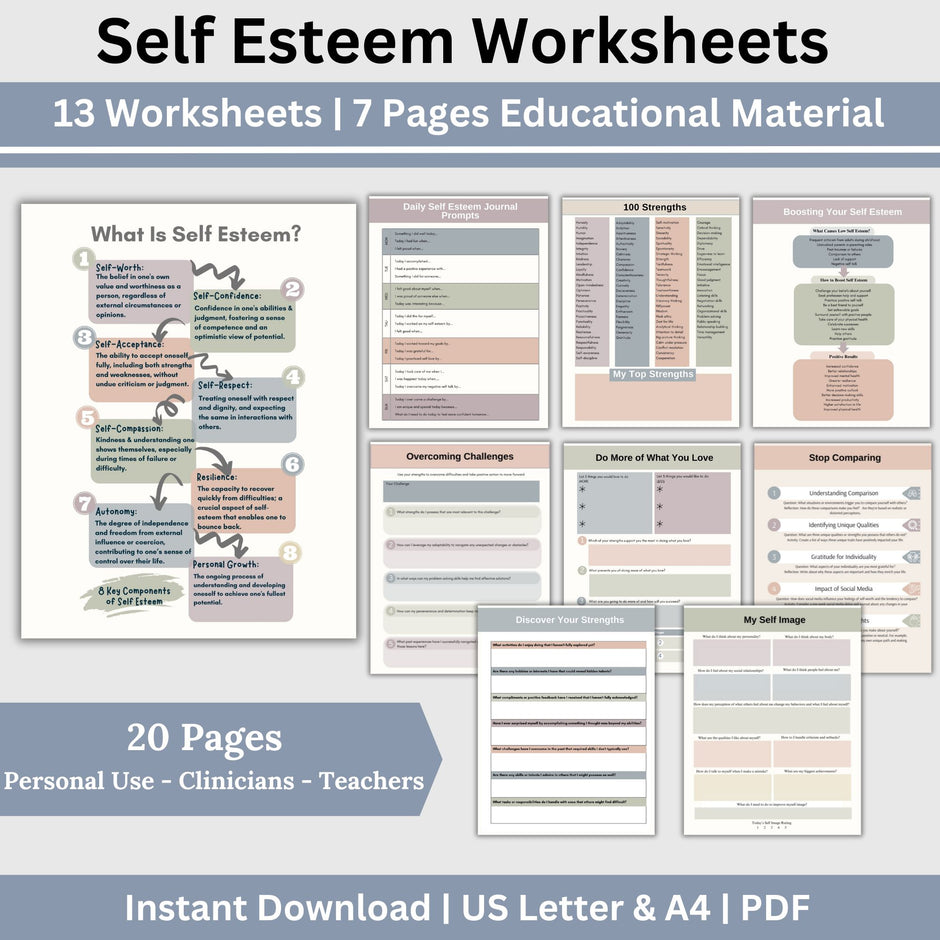 Mental Health Worksheets – CCDigitalStudios