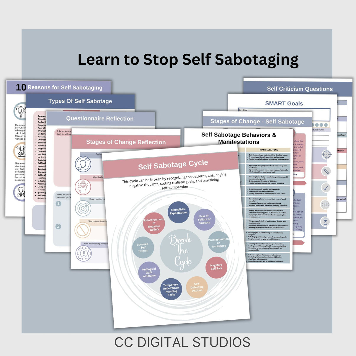Self-Sabotage Worksheets: Overcome Self-Defeating Behaviors ...