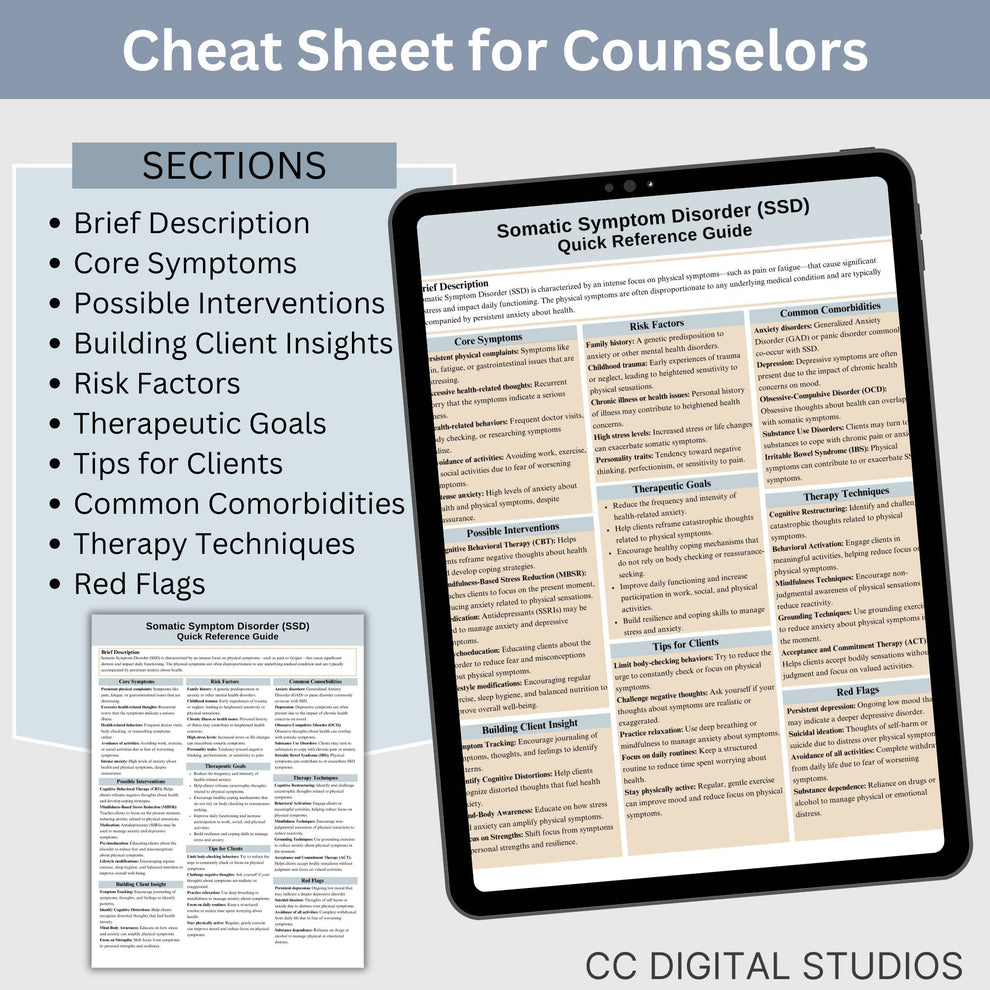 Somatic Therapy Cheat Sheet: 2 IN 1 Psychoeducation for Client and Che ...
