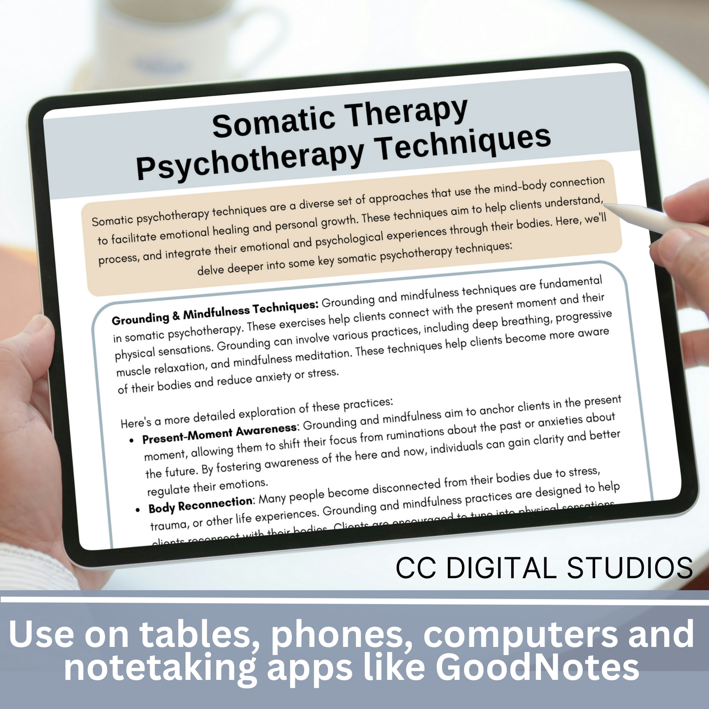 Somatic Therapy Cheat Sheets for Mental Health Clinicians, Techniques ...