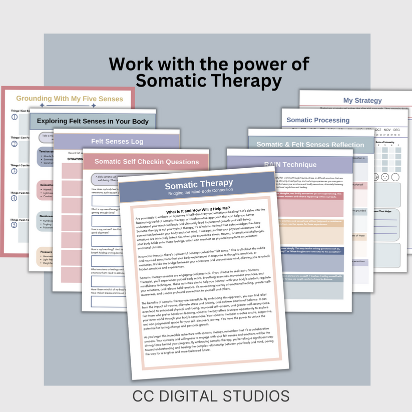 Somatic Therapy Worksheets & Educational Resources: Unlock Personal Gr ...