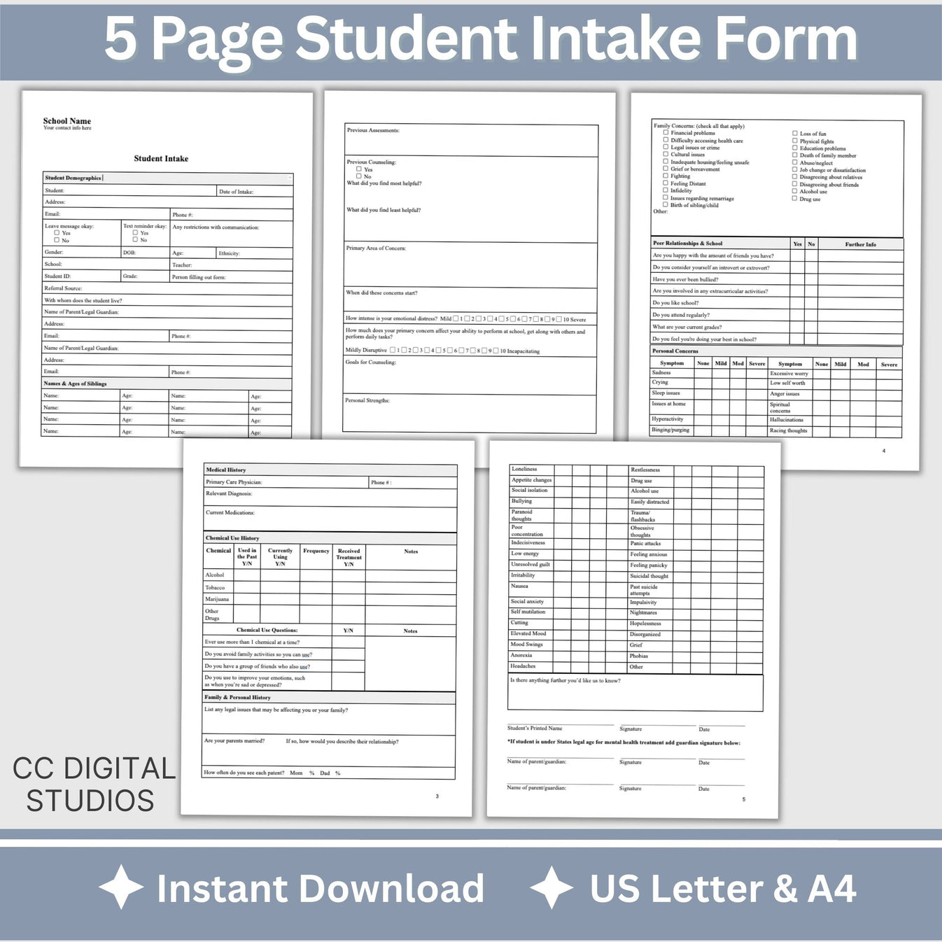 Student Mental Health Intake Form: Essential Insights for School Couns ...