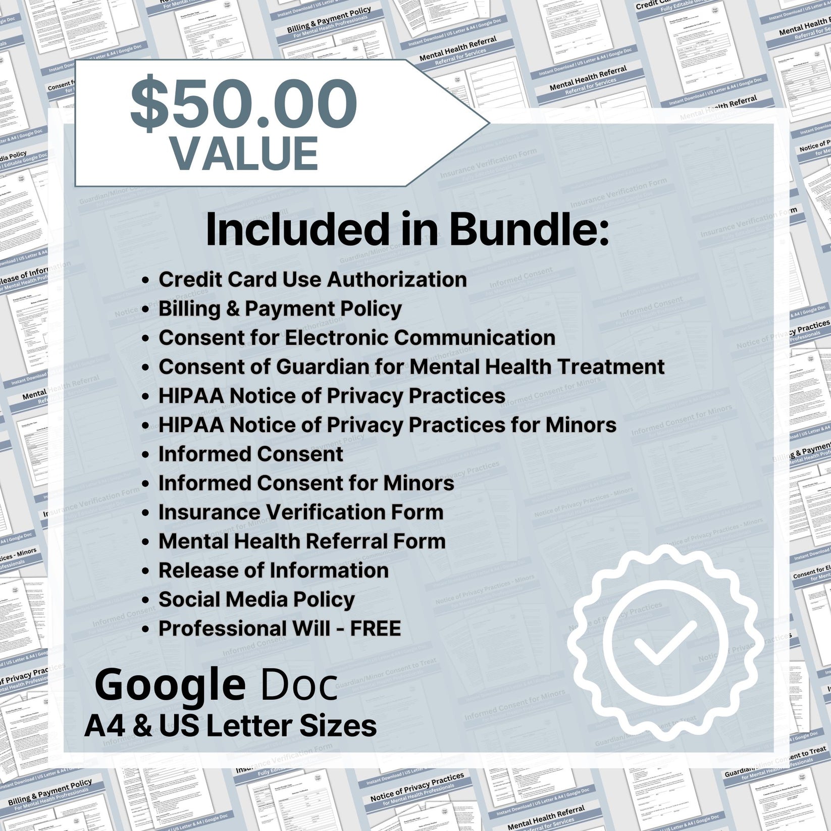 Private Practice Forms Bundle: Essential Policies, Consents, and Notic – CCDigitalStudios