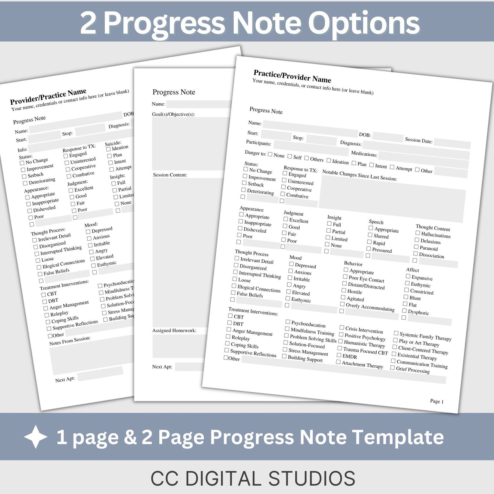 Therapy Forms Bundle: Streamline Documentation for Therapists & Counse – CCDigitalStudios