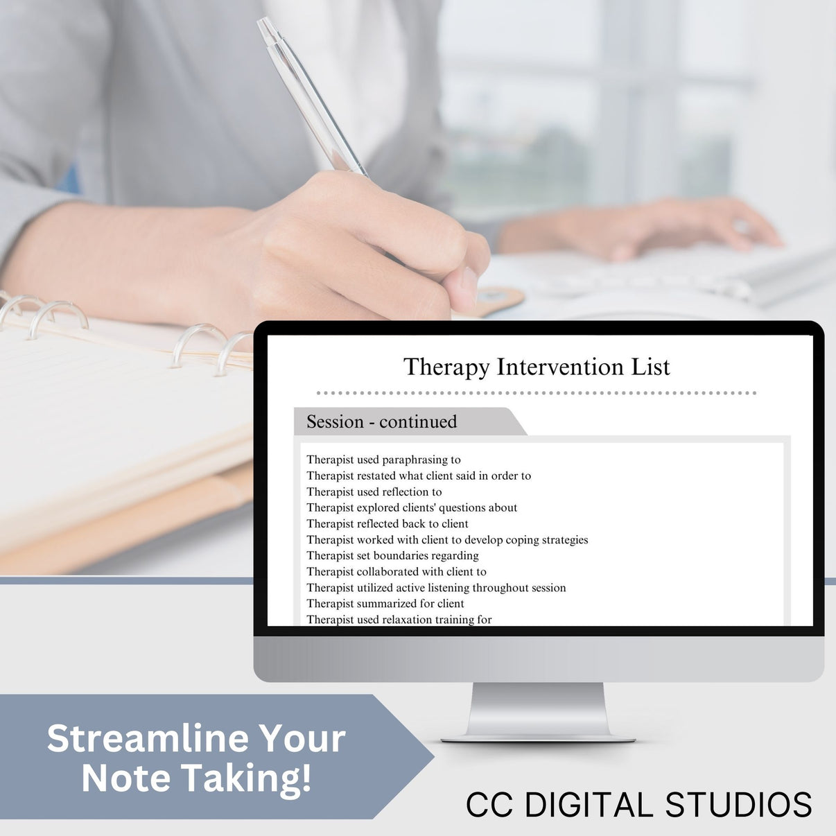 Therapy Interventions: Clinical Terms for Documentation & Counseling N – CCDigitalStudios