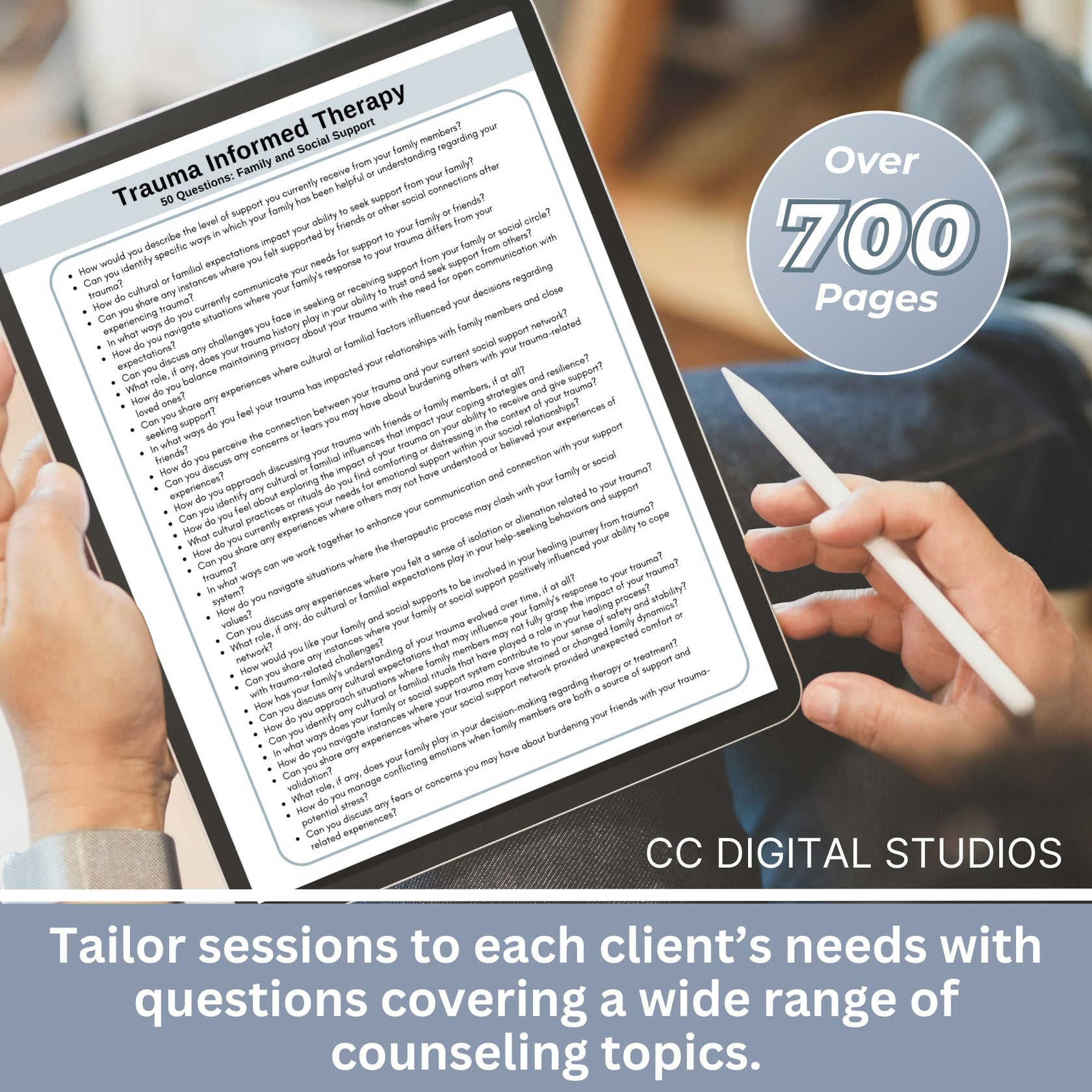 Therapy Questions Bundle: All 16,000 + Therapy Questions SAVE 40% with – CCDigitalStudios