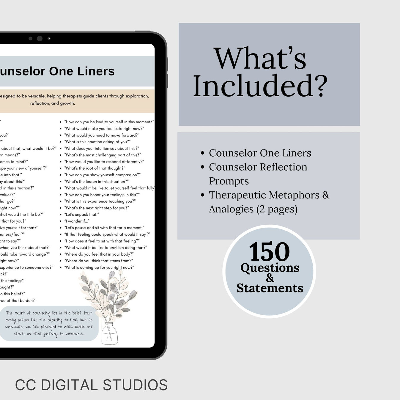 Counselor One Liners, Reflection Prompts & Metaphors: Mental Health Ch ...