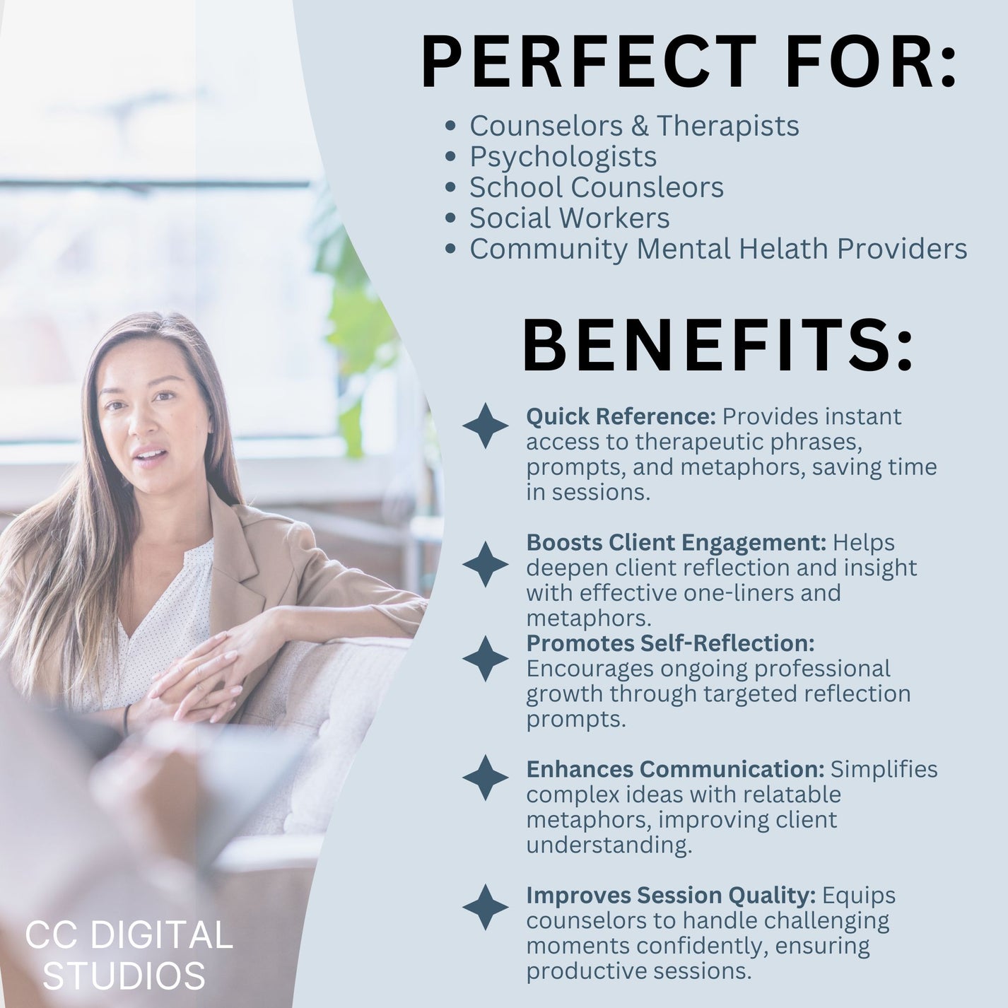 Counselor One Liners, Reflection Prompts & Metaphors: Mental Health Ch – CCDigitalStudios