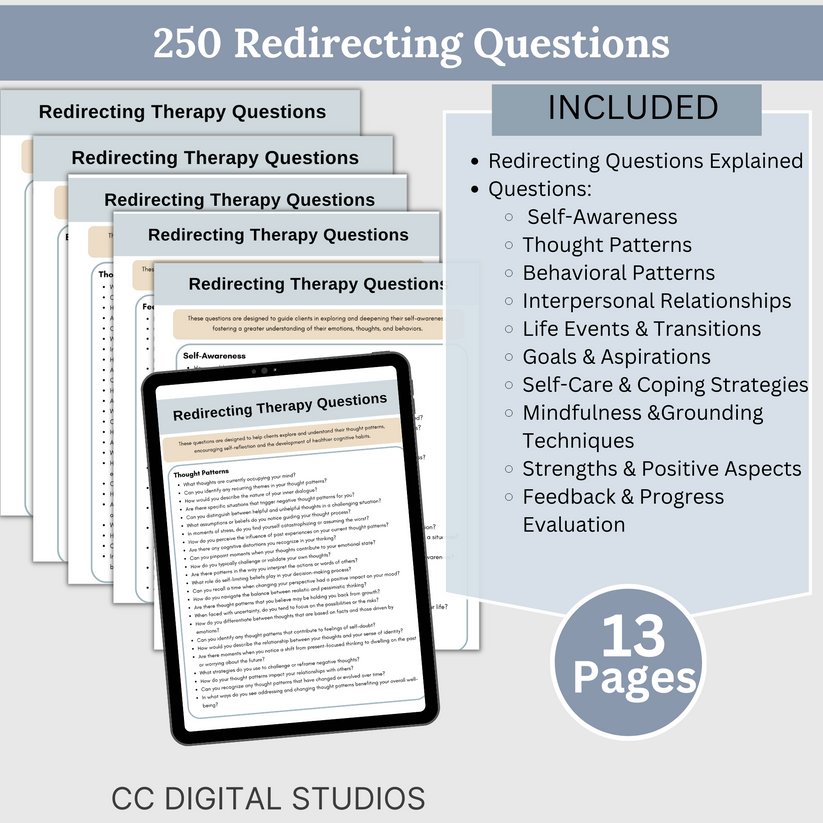 Therapy Questions Bundle: 2,750 Curated Questions for Enhanced Therapy ...
