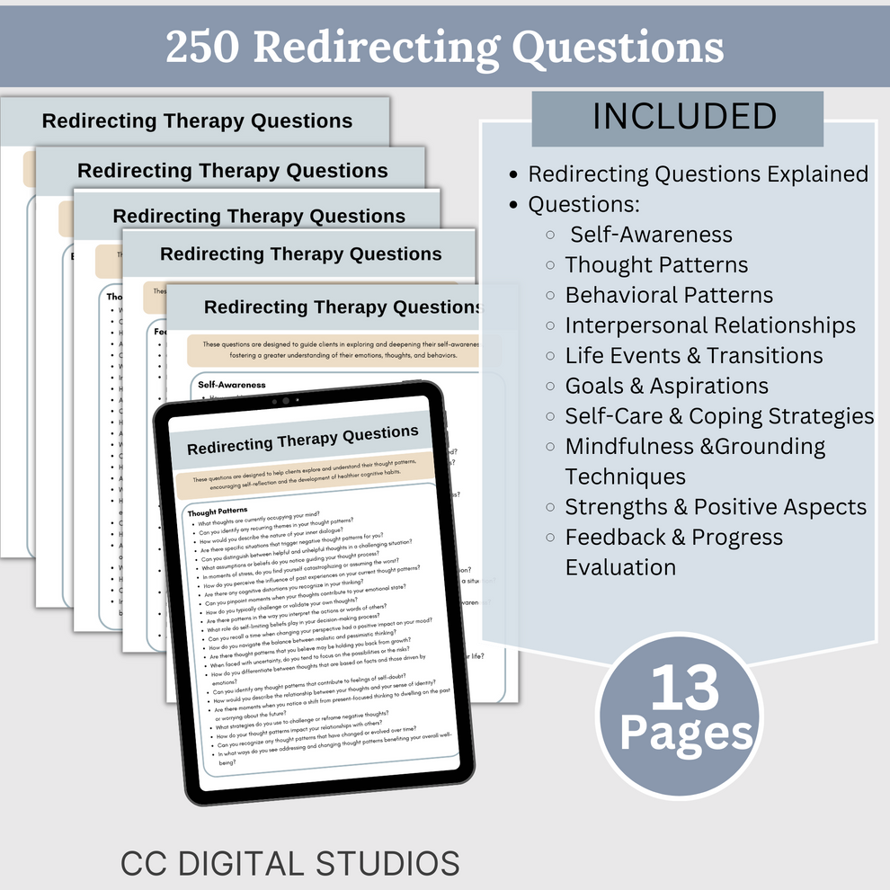 Therapy Questions Bundle: 2,750 Curated Questions for Enhanced Therapy ...