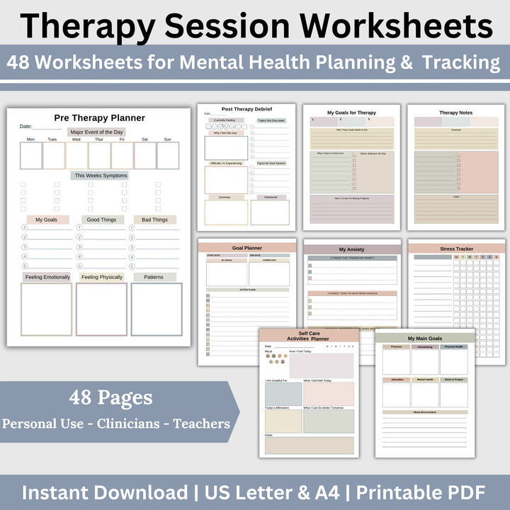 Mental Health Worksheets – CCDigitalStudios