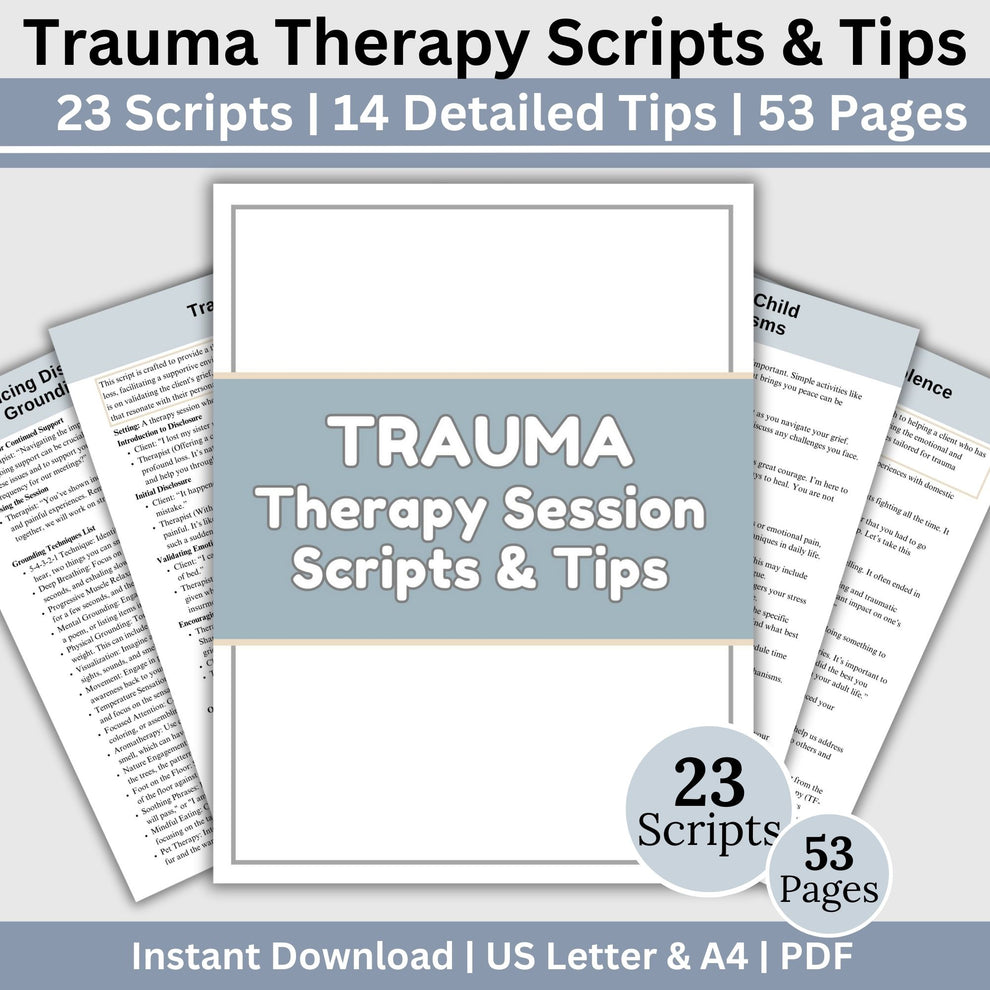 Trauma Therapy Scripts: Enhance Client Interactions and Professional D ...
