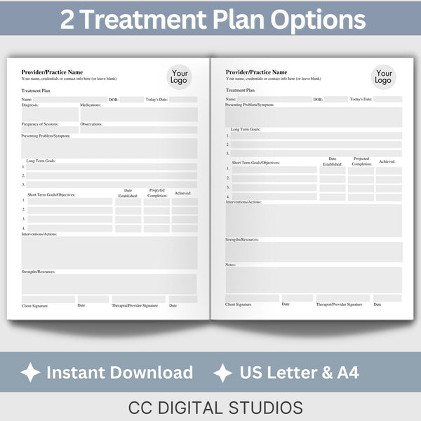 Treatment Plan Template: Streamline Therapy Documentation ...