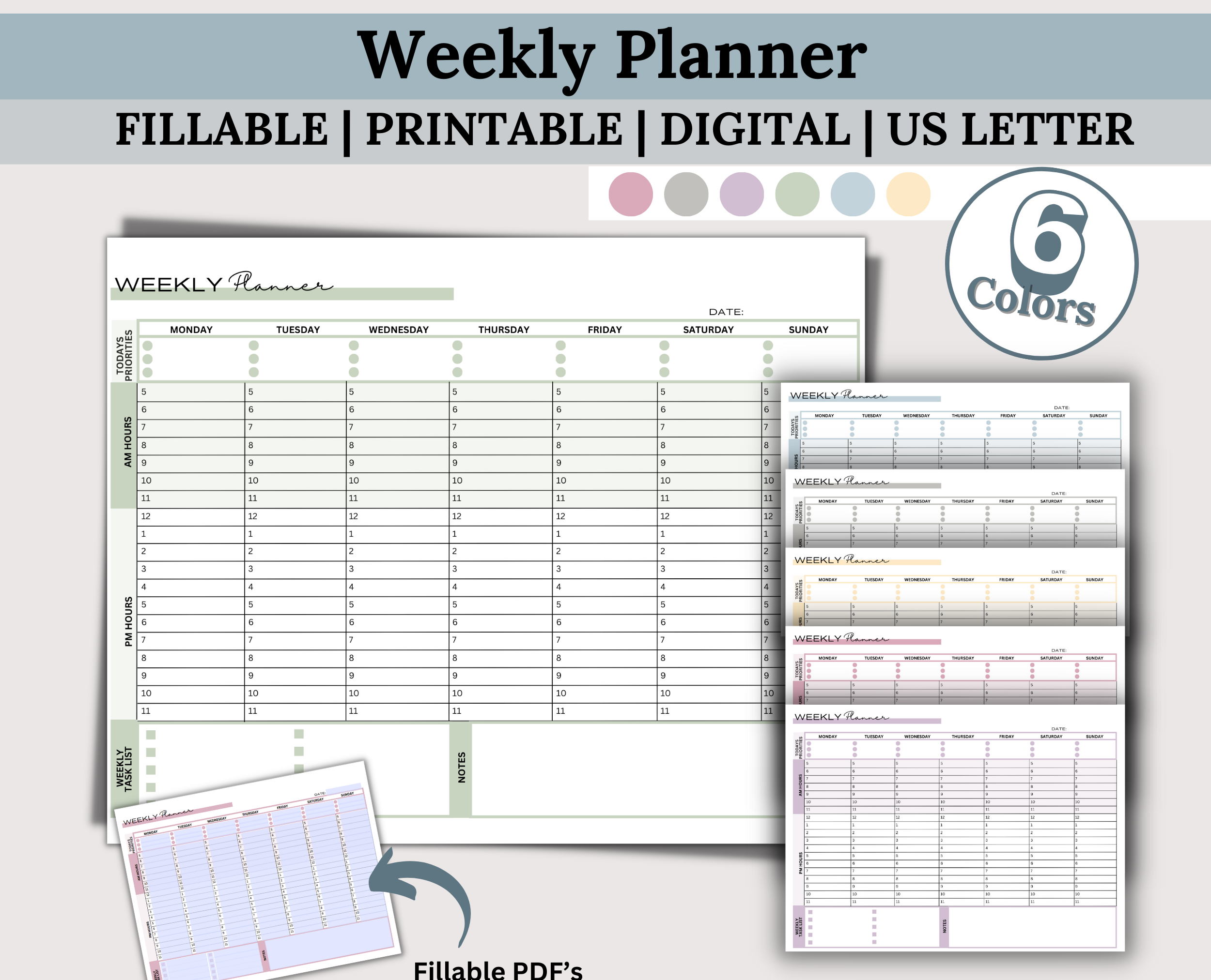 Weekly Planner: Boost Productivity and Stay Organized – CCDigitalStudios