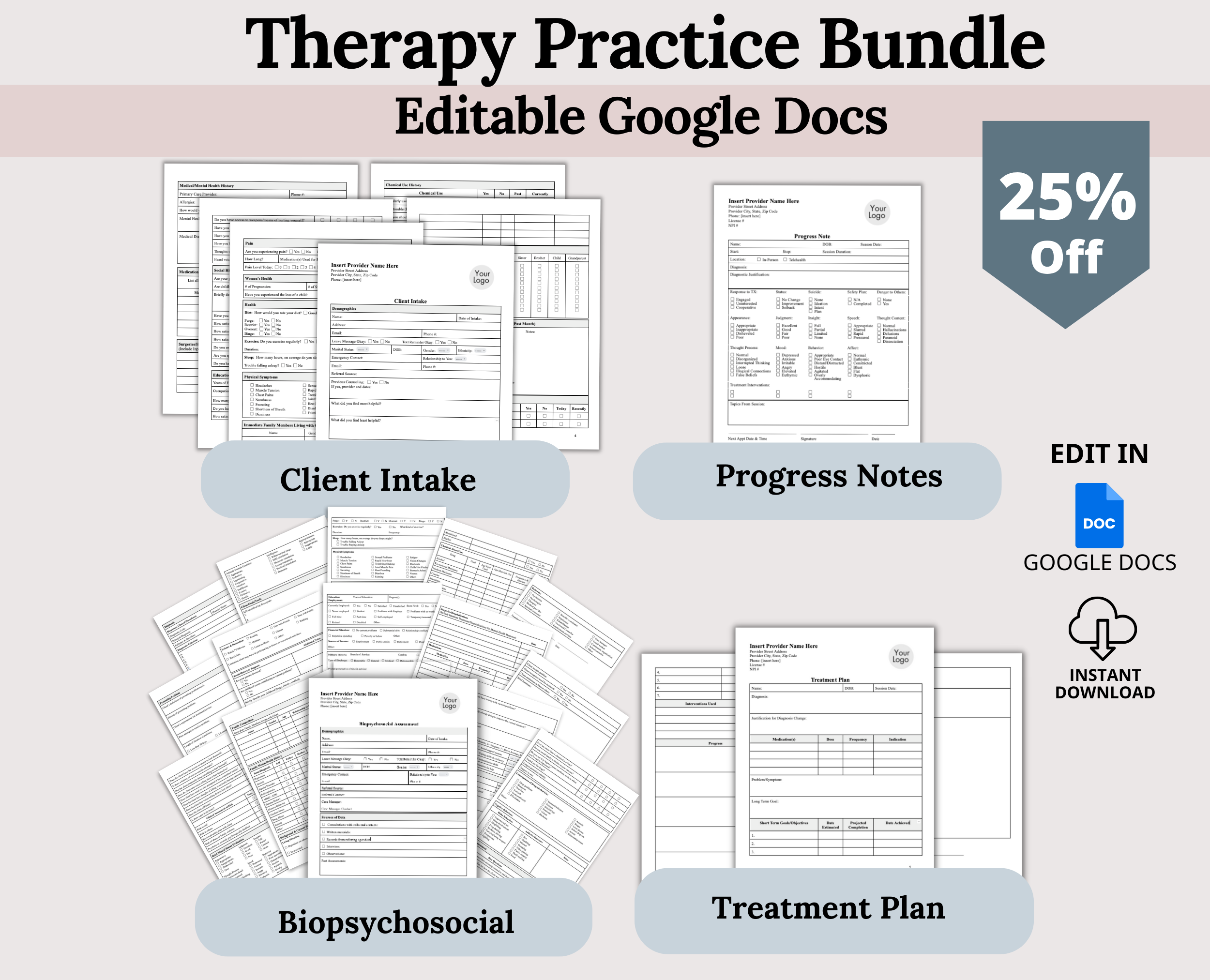 Psychotherapy Documentation Bundle: Streamline Clinical Practice with ...
