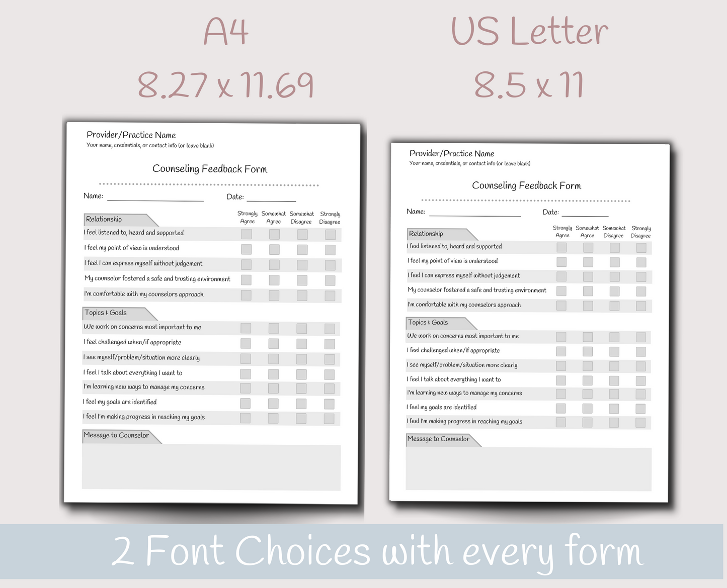 Client Feedback Form: Improve Counseling Effectiveness – CCDigitalStudios