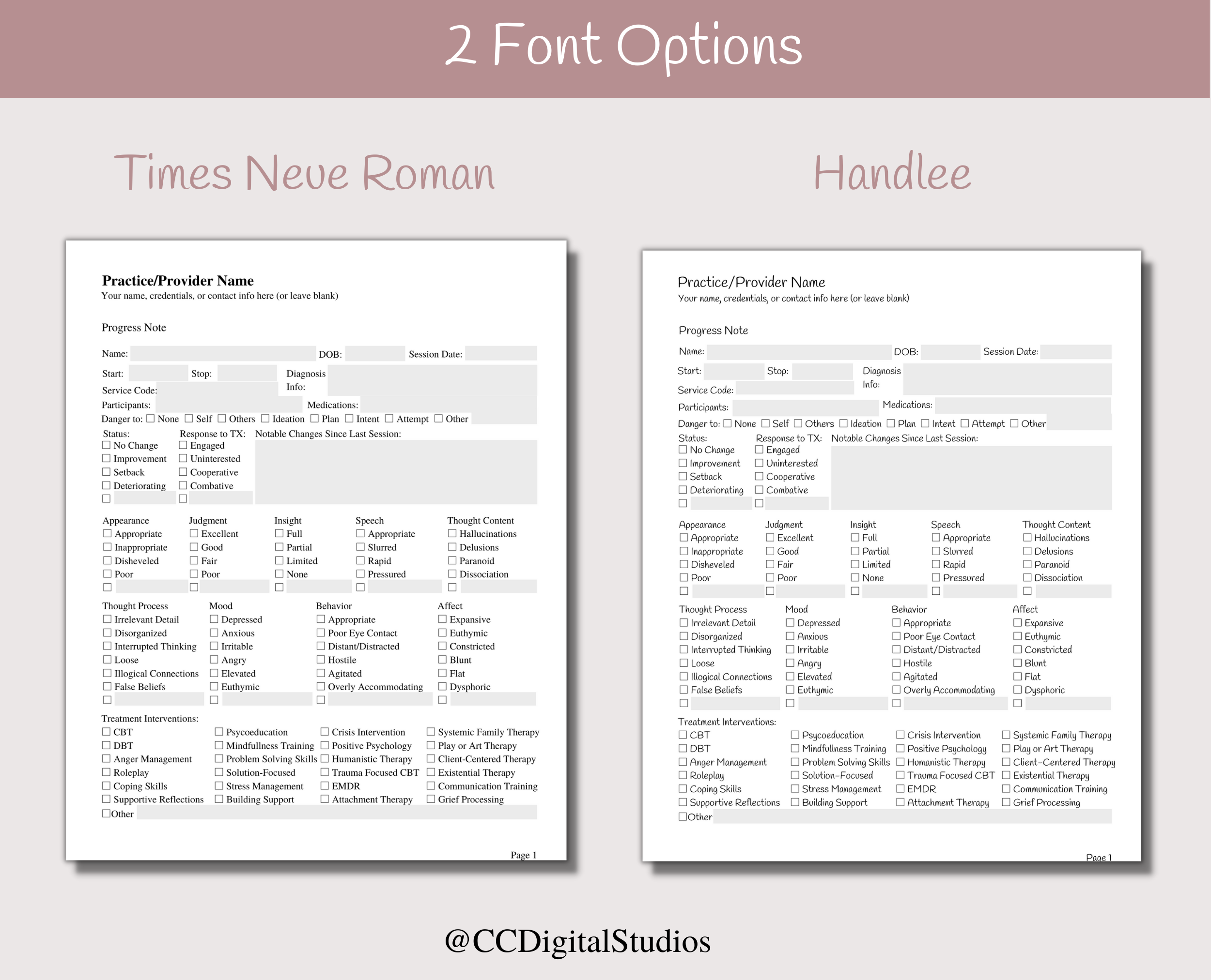 Telehealth Progress Note – CCDigitalStudios