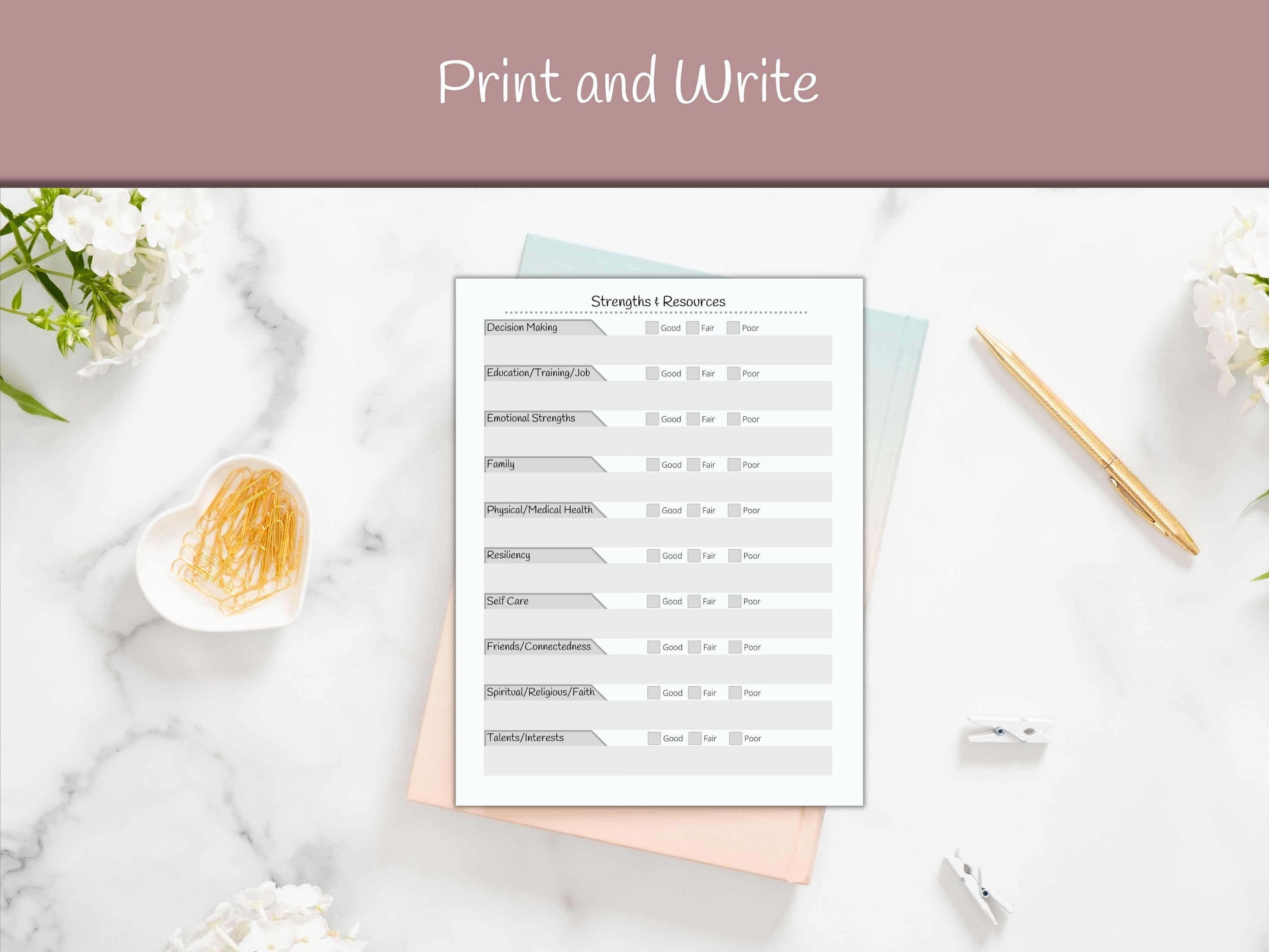 Strengths and Resources Assessment Form: Client-Centered Approach – CCDigitalStudios